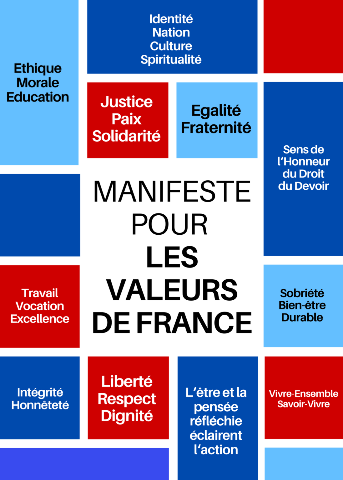 MANIFESTE POUR LES VALEURS DE FRANCE | Les Valeurs de France