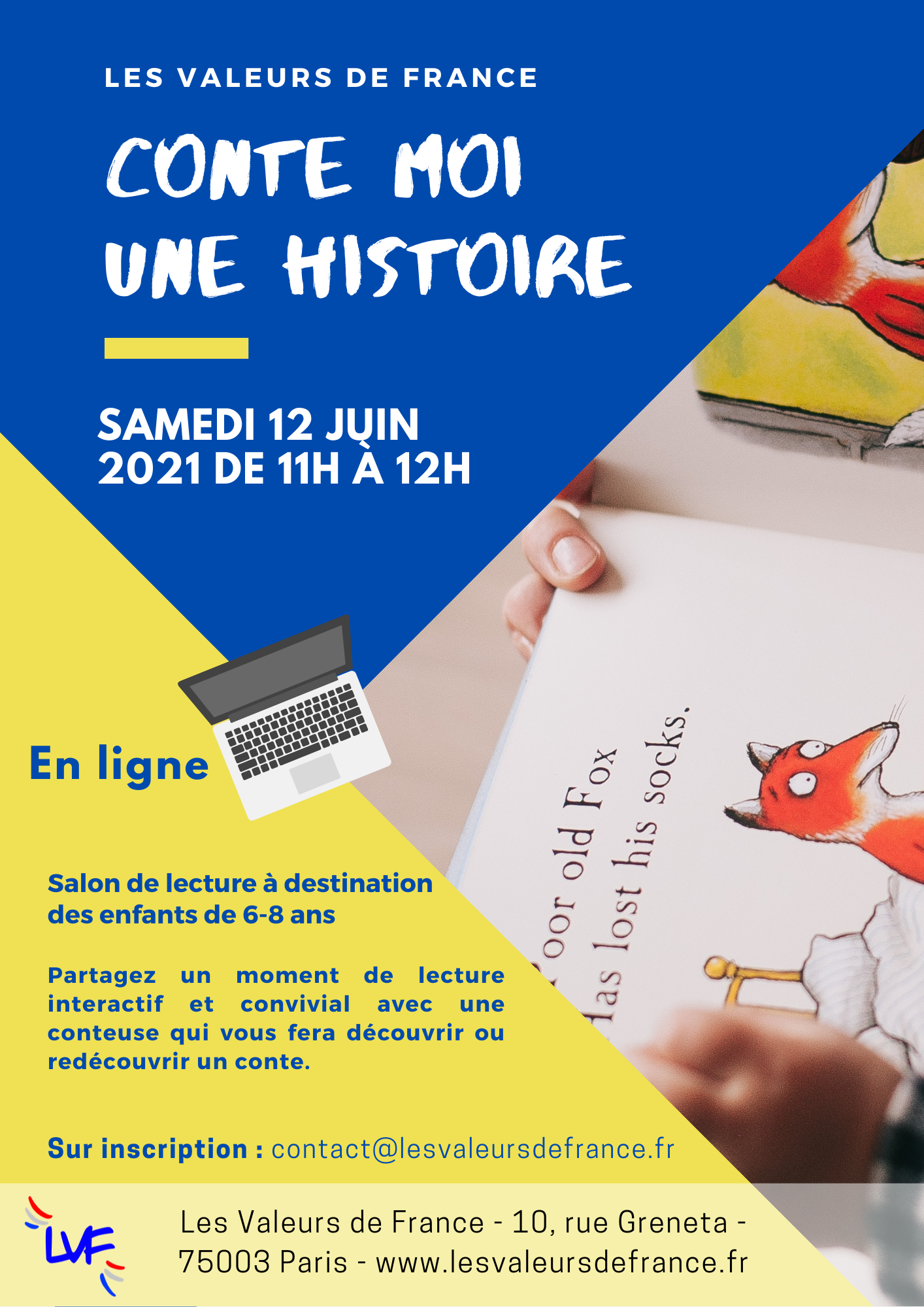 Ateliers lecture (6-8 ans) | Les Valeurs de France